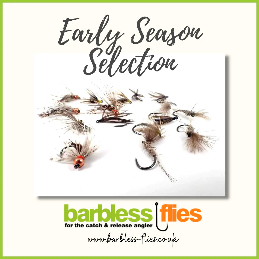 Early Season Selection | Barbless Flies