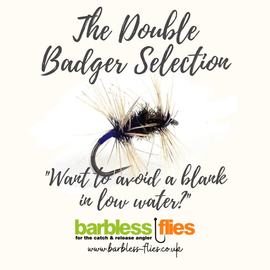 The Double Badger Selection – Barbless Flies