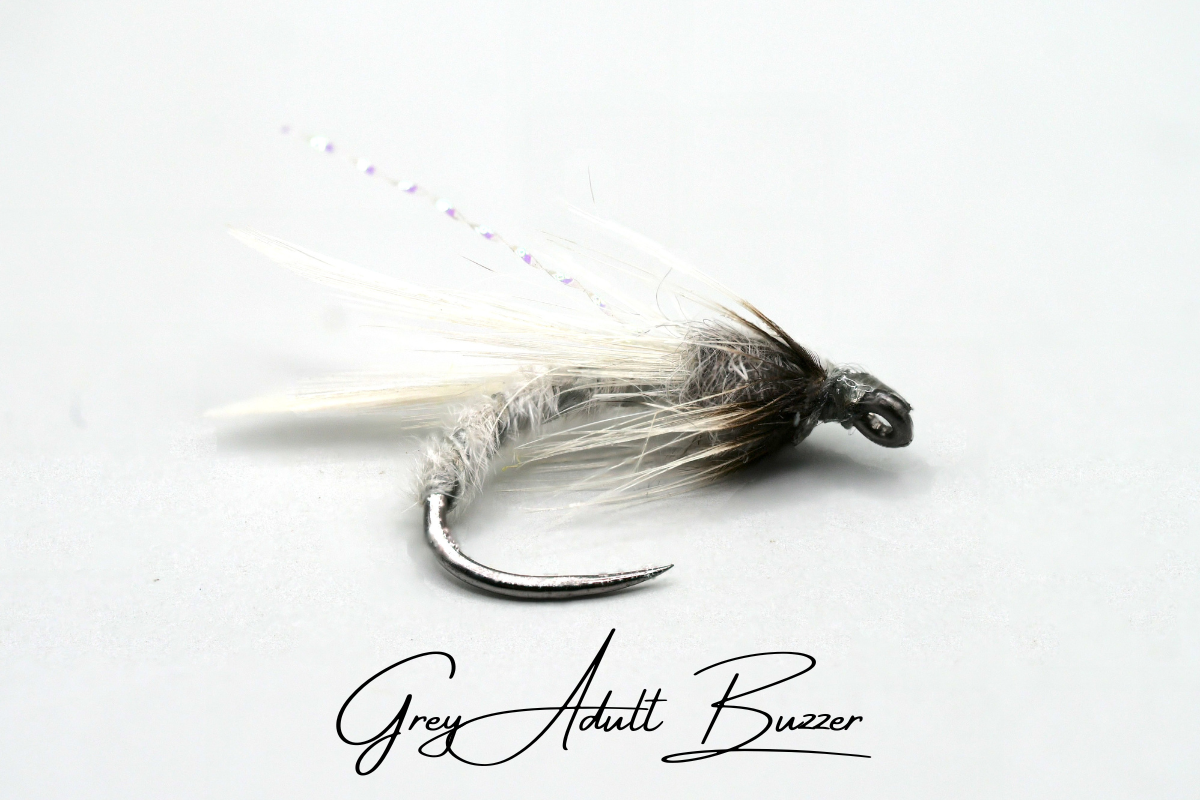 The Grey Adult Buzzer – Barbless Flies