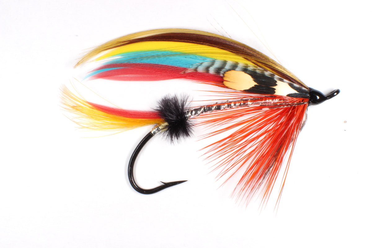 Fully Dressed Dusty Miller Salmon Fly (Single) – Barbless Flies